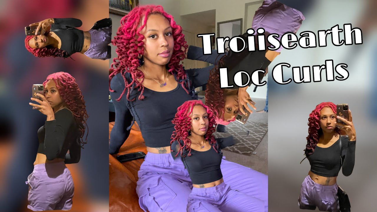 Perm Rod Curls on Locs - YouTube
