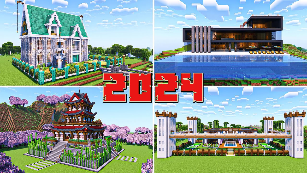 My 20 Best Minecraft Builds in 2024 - Minecraft Relaxation Play - YouTube