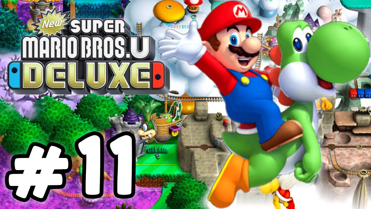 New Super Mario Bros U Deluxe | Part 11 | Star Coin Hunting! (Worlds 5 ...