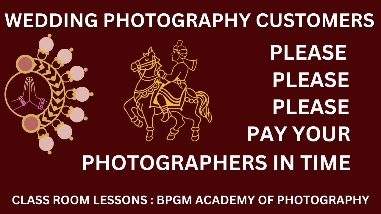 WEDDING PHOTOGRAPHY PAYMENT IS A BIG PROBLEM FOR PHOTOGRAPHERS ...