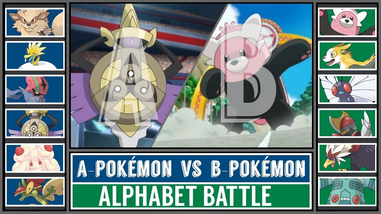Alphabet Battle: A-POKÉMON vs B-POKÉMON (Pokémon Sword/Shield) - YouTube