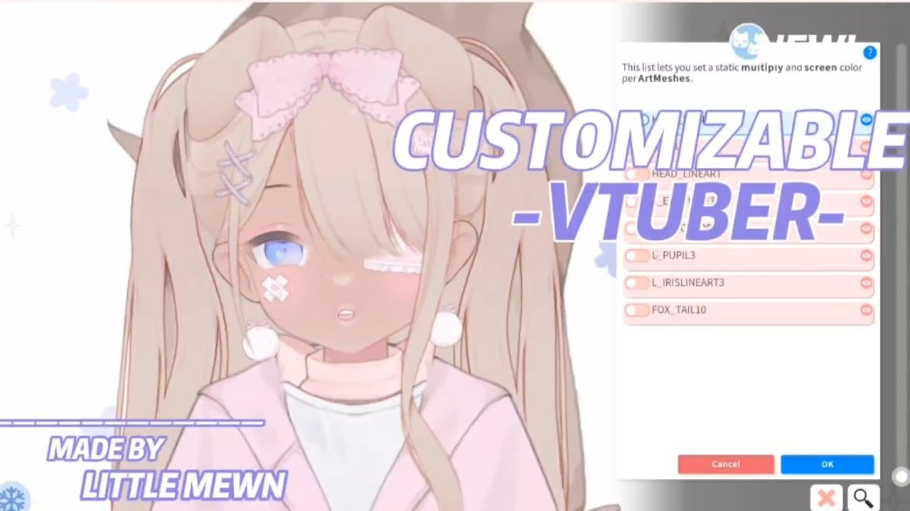 CUSTOMIZABLE VTUBER MODEL | SETUP TUTORIAL - YouTube