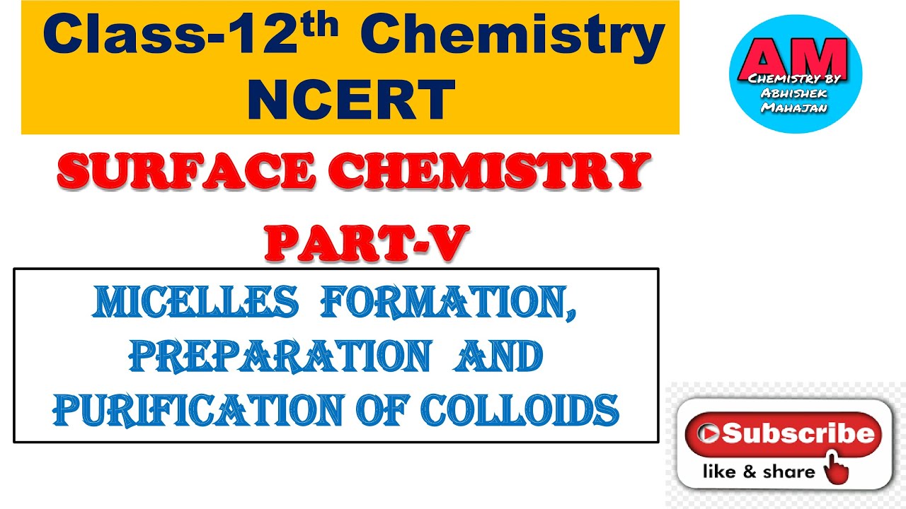 Chapter-5//Micelle formation,Preparation & Purification of colloids ...