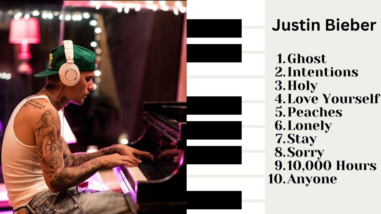 Justin Bieber's Greatest Hits (Piano Covers) Playlist || Instrumental ...