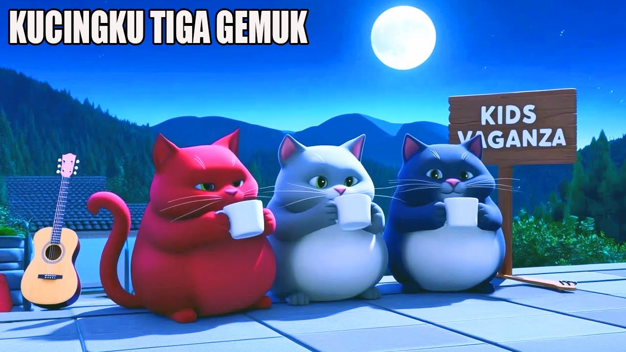 Kucingku Tiga Gemuk - Lagu Anak Indonesia - YouTube