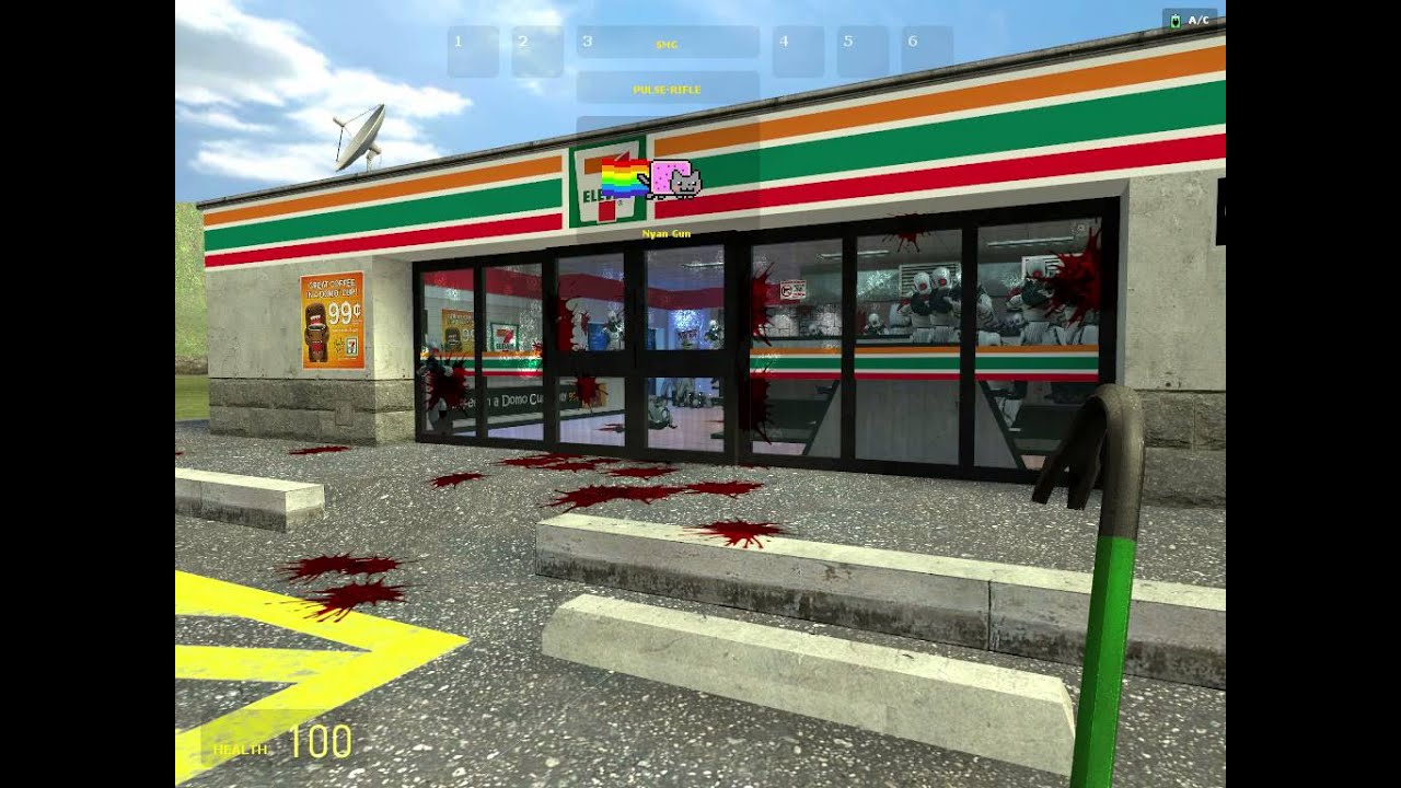 [GMOD] Tom vs. The Combines, The 7-Eleven Goers - YouTube