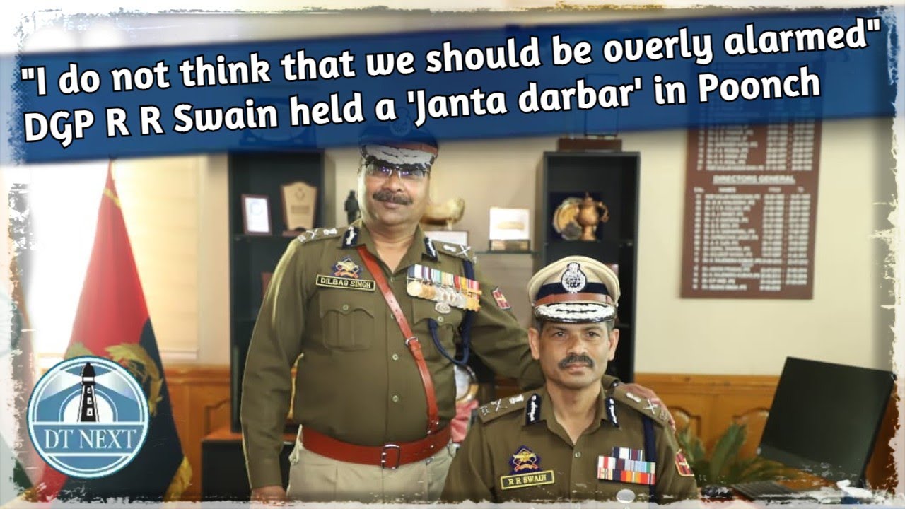 DGP R R Swain held a 'Janta darbar' in Poonch | Dt Next - YouTube