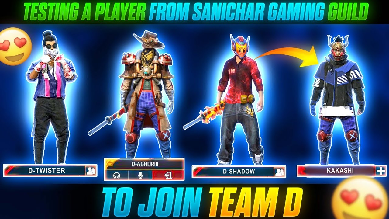 Sanichar Yt’s Guild Player Testing To Join Our Guild Team D🔥| Garena ...