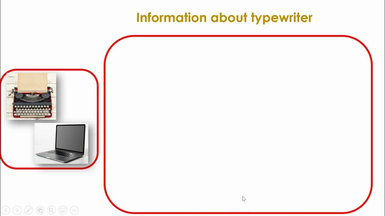 The difference between typewriter and laptop - YouTube