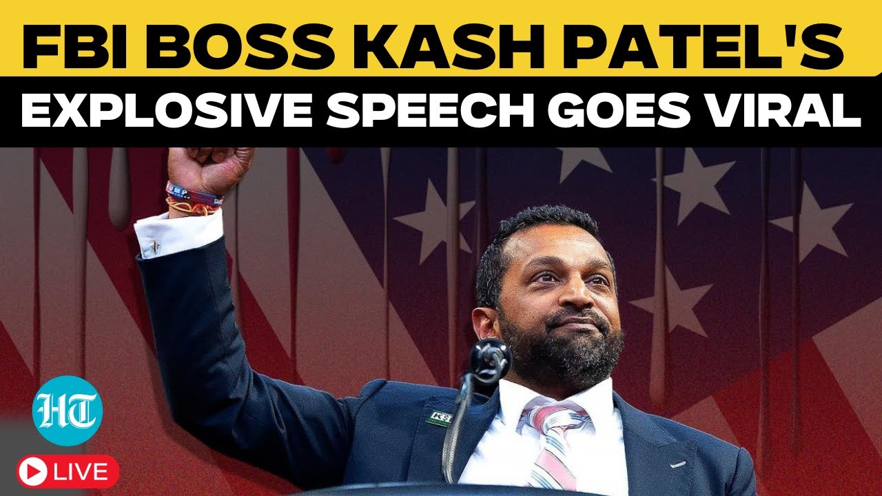 Kash Patel Speech Live | ‘Now I Won’t…’ – New FBI Chief’s Explosive Speech Goes Viral | Trump ...