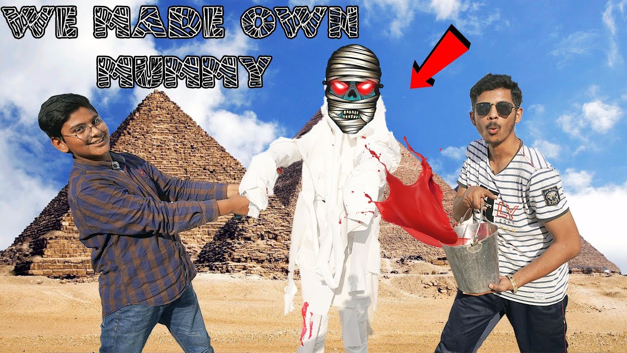 Make Mummy from Tissue Paper | Halloween Crafts | Wrap a Mummy Game ...