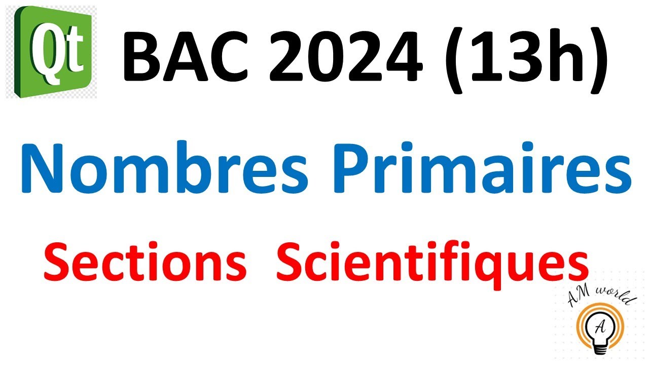 Nombres Primaires (bac pratique informatique 2024 (13h) Sections Scientifiques ) - YouTube