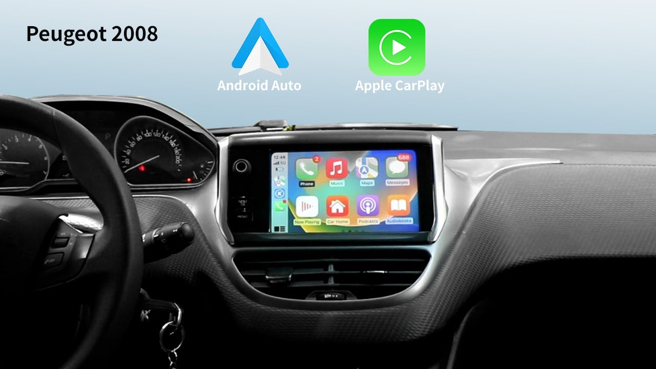 How to install wireless Carplay &Android Auto in your 2008 Peugeot ...