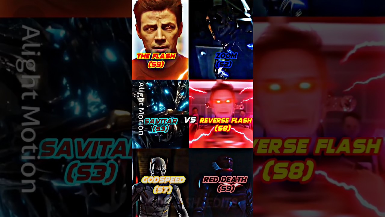 The Flash vs Zoom vs Savitar vs Reverse Flash vs Godspeed vs Red Death ...