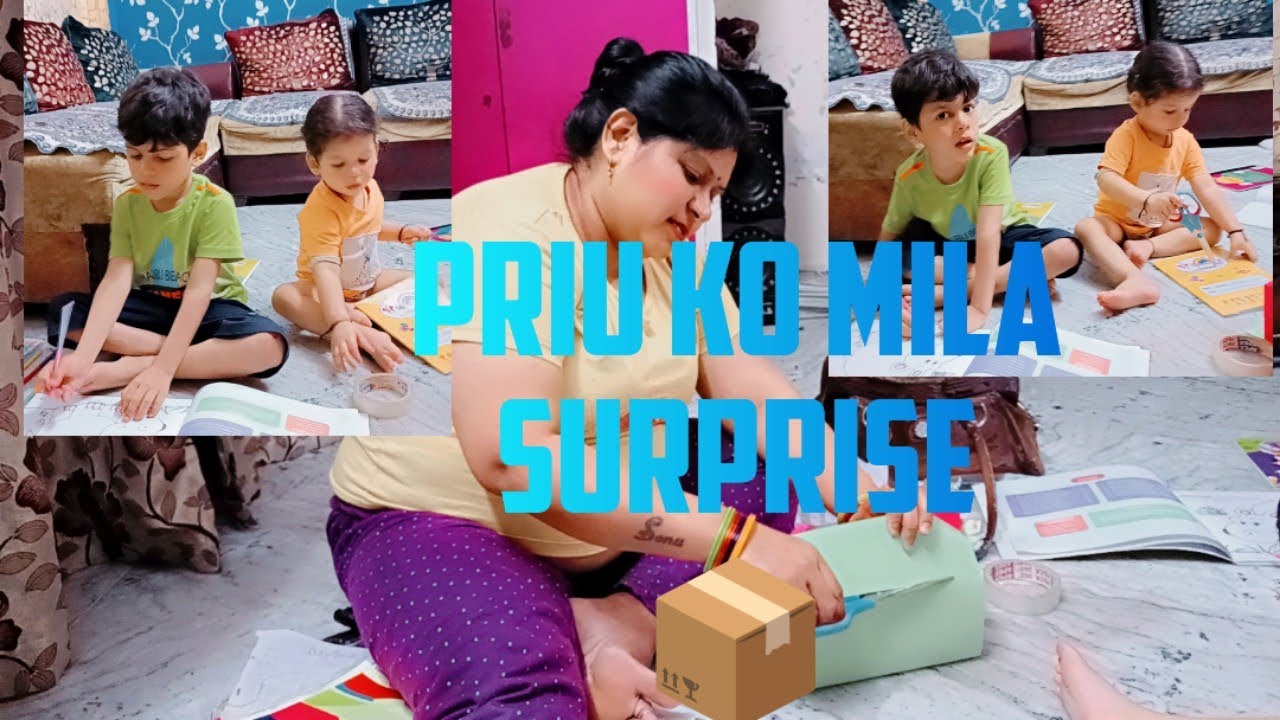 Vlog 28 | Mama Ne Kari Books Ki Safai | Mila Priu Ko Surprise | 📦 | 😊 ...