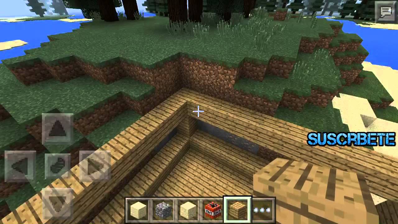 Construyendo un muelle en Minecraft PE/ parte 1 - YouTube