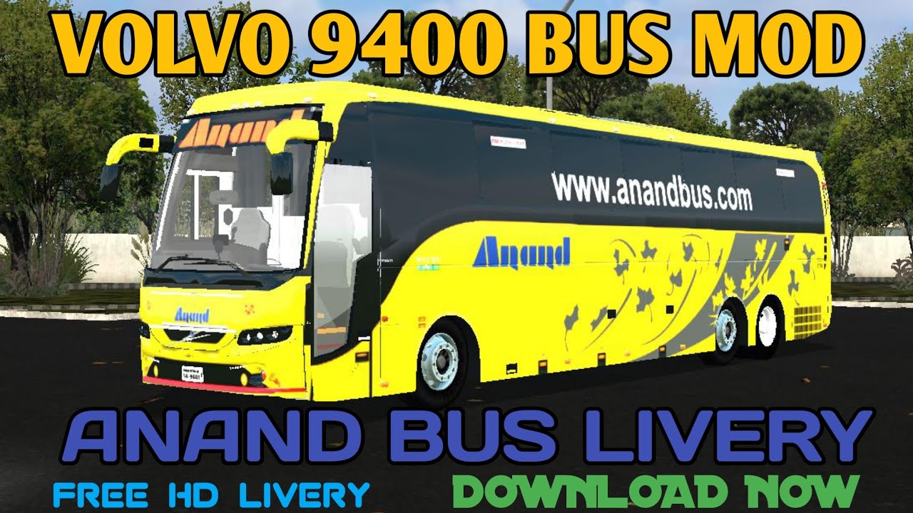 Volvo 9400 Bus Mod | Anand Bus Livery | Link In Description | PK Gaming ...