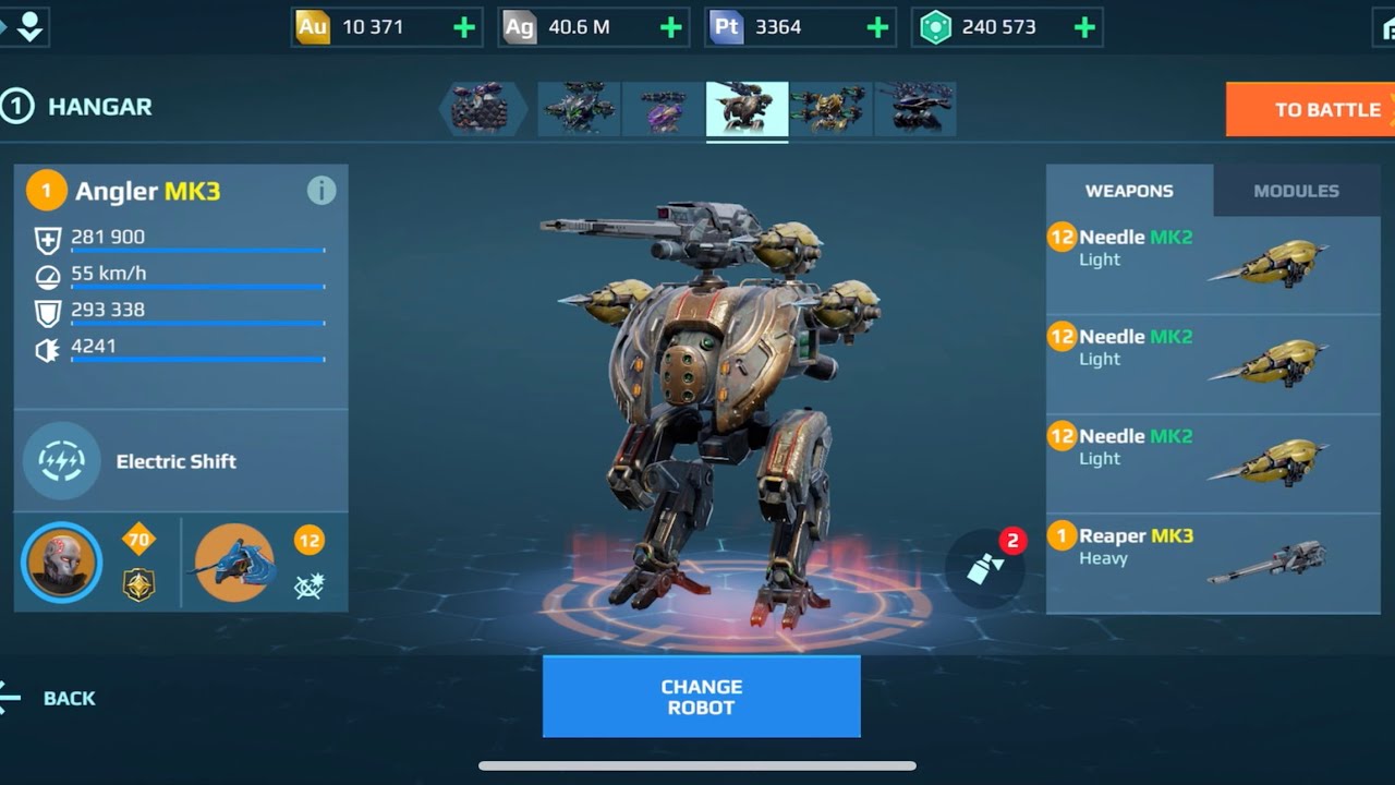 Angler Reaper Needle | War Robots Gameplay - YouTube