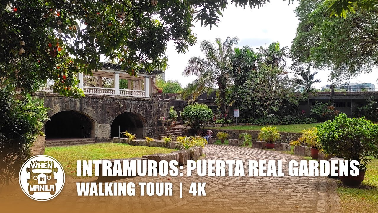 Puerta Real Gardens in Intramuros Walking Tour | Manila, Philippines ...