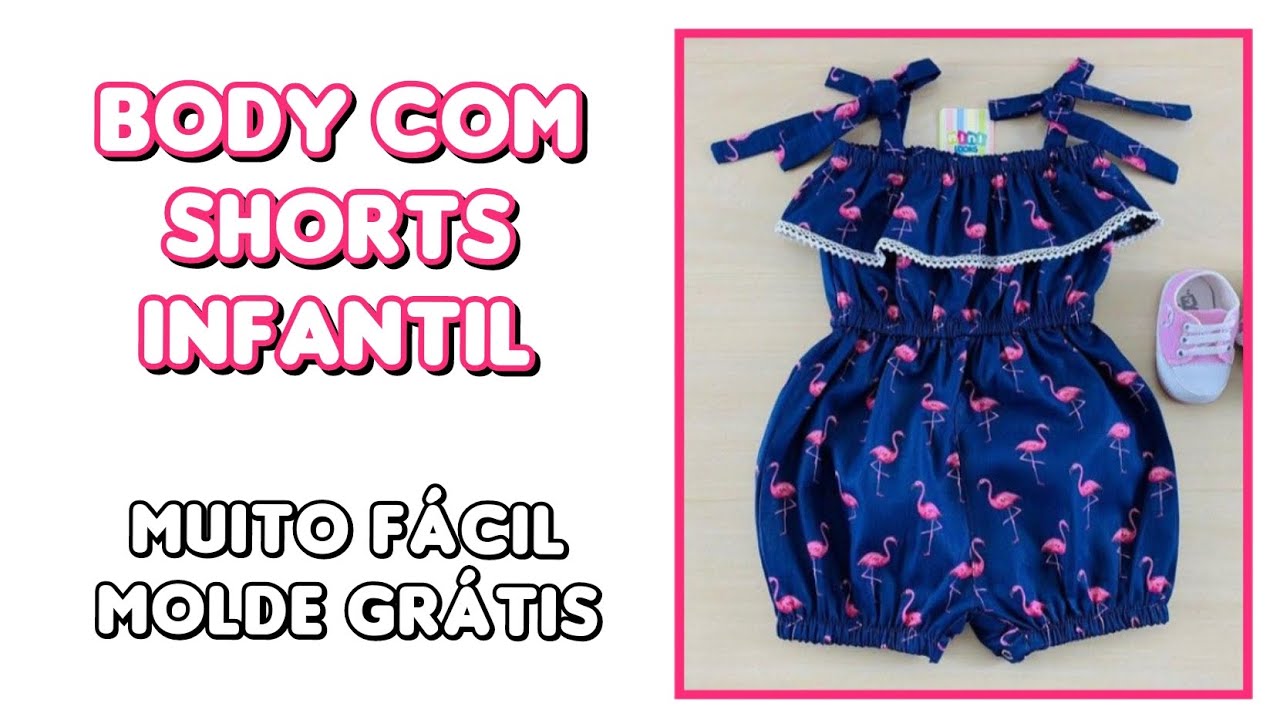 Como fazer Body Infantil muito fácil para iniciantes | Molde grátis ...