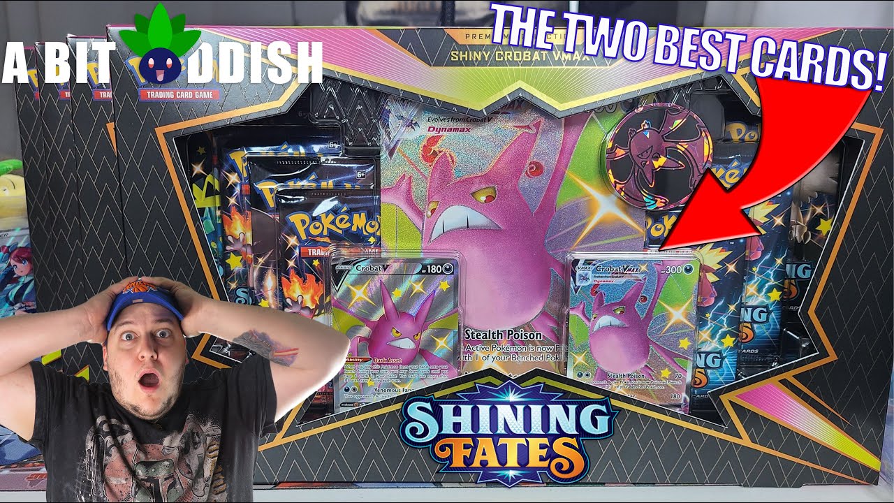 I PULLED THE TWO BEST POKEMON CARDS FROM SHINING FATES! Shiny Crobat ...