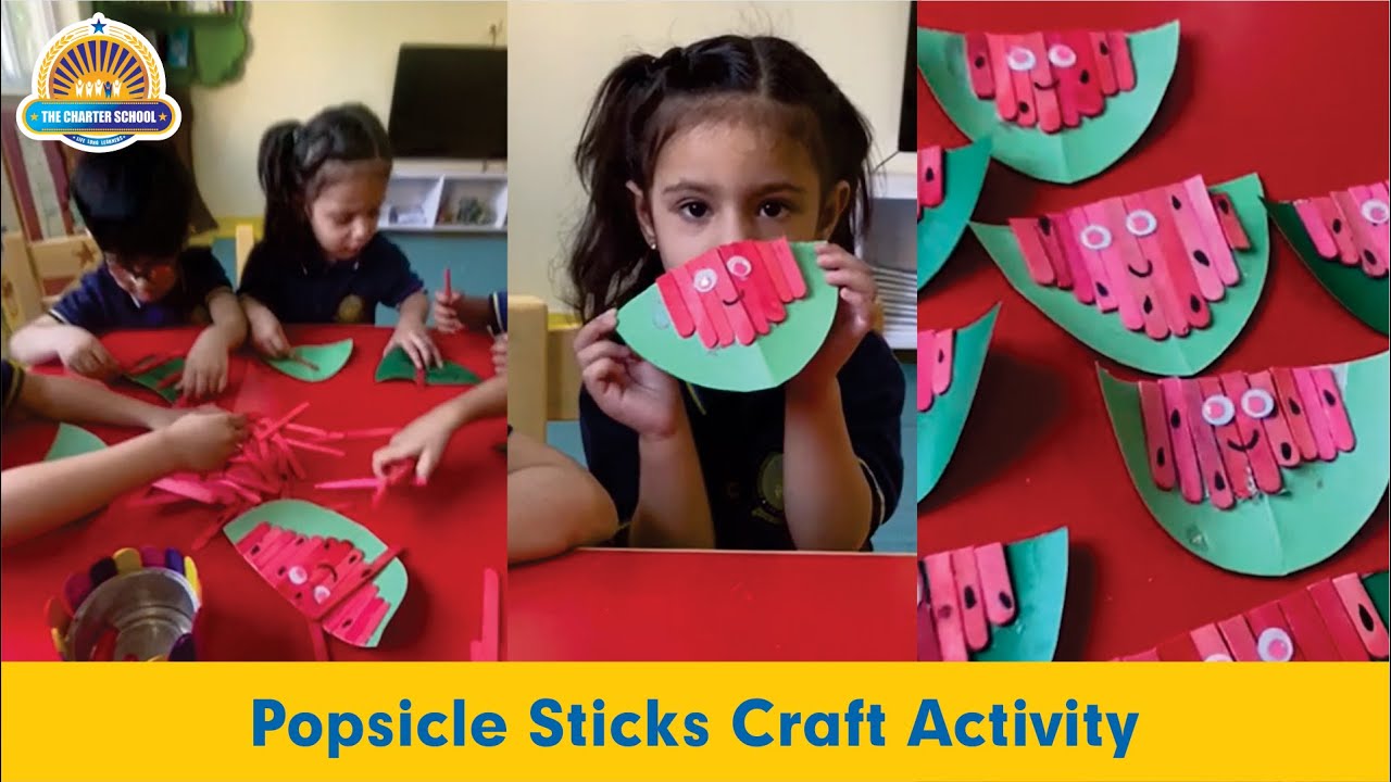 Popsicle Sticks Craft Activity | The Charter School - YouTube