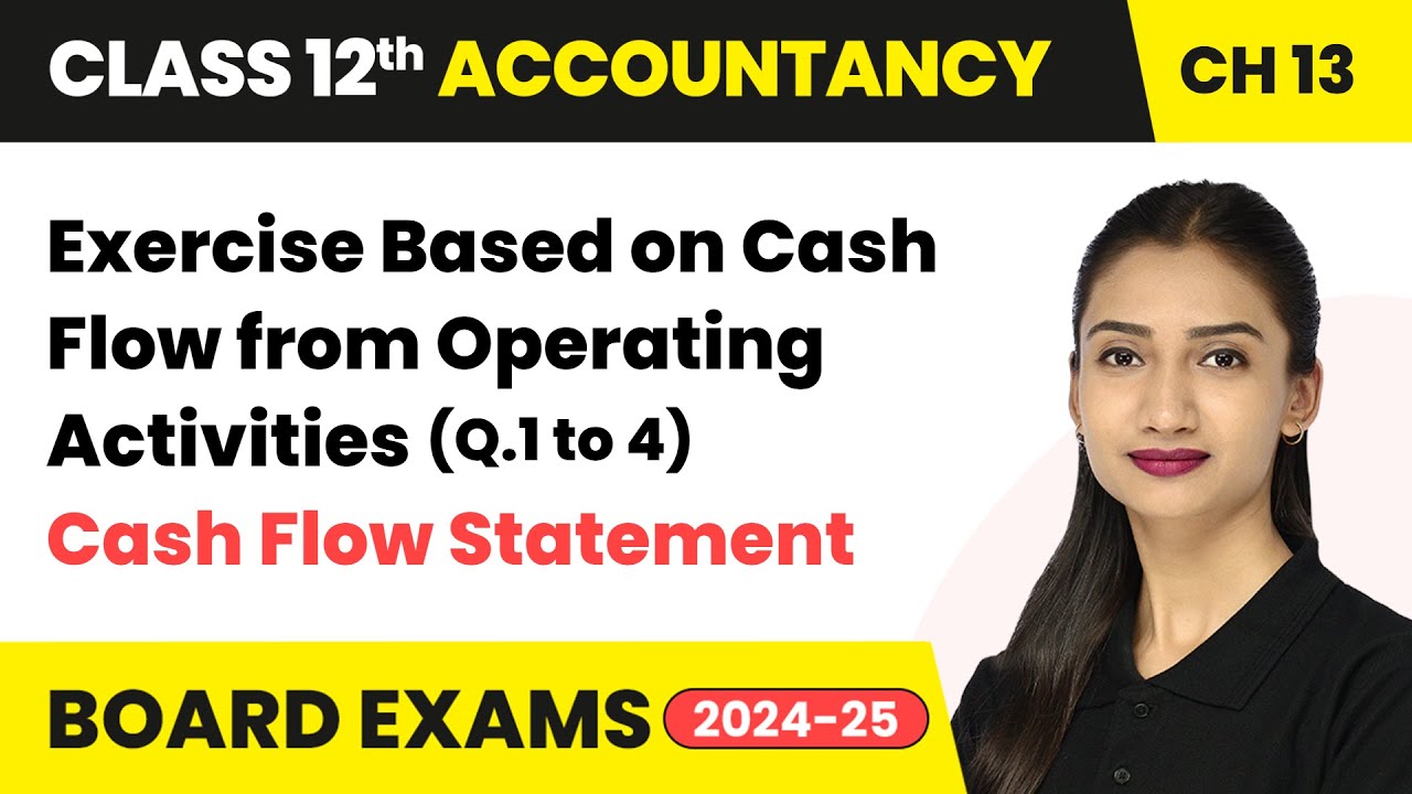 Exercise Based on Cash Flow from Operating Activities (Q.1 to 4 ...