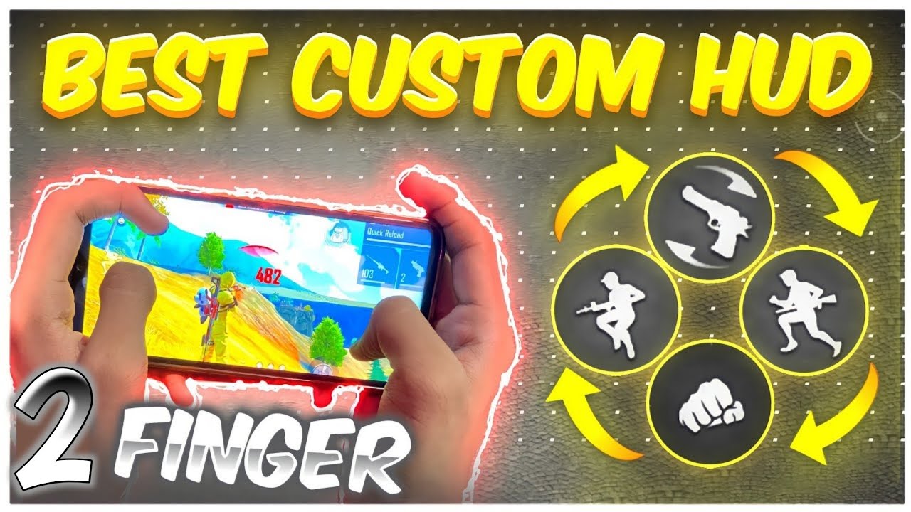 Best 2 Finger Custom Hud In FF🔥 | Best 2 Finger Custom Hud For Fast ...