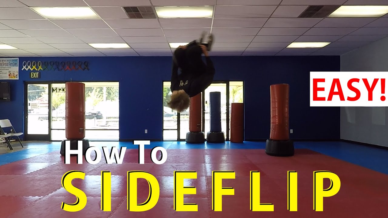 How To SIDE FLIP! (Very Easy!) | Tricking Tutorials - YouTube