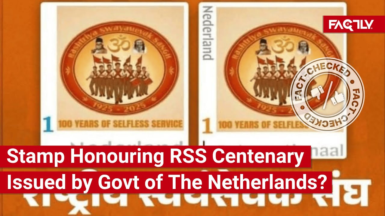 FACT CHECK: Does Viral Image Show Stamp Honouring RSS Centenary Issued ...