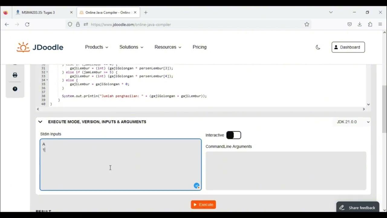 TUGAS 3 ALGORITMA DAN PEMROGRAMAN - YouTube