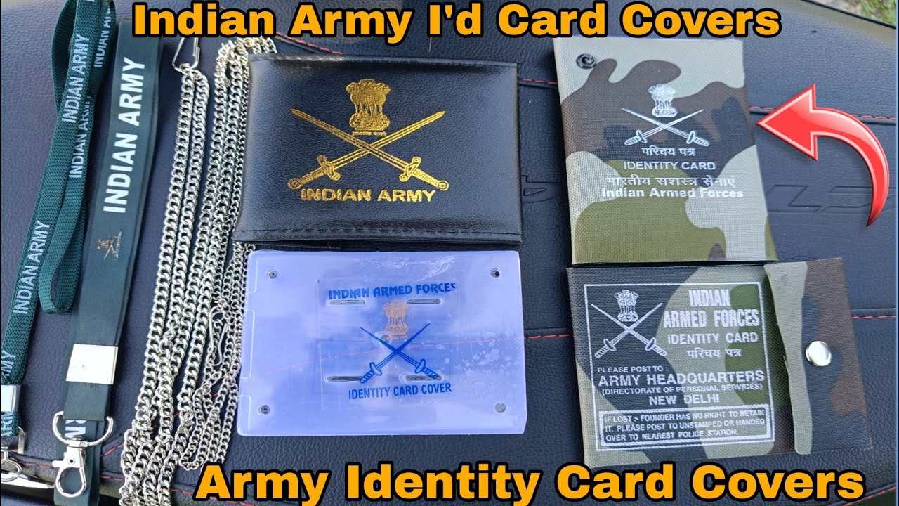 Indian Army ID Card Covers | Best Army Identity Card Holders Collection ...