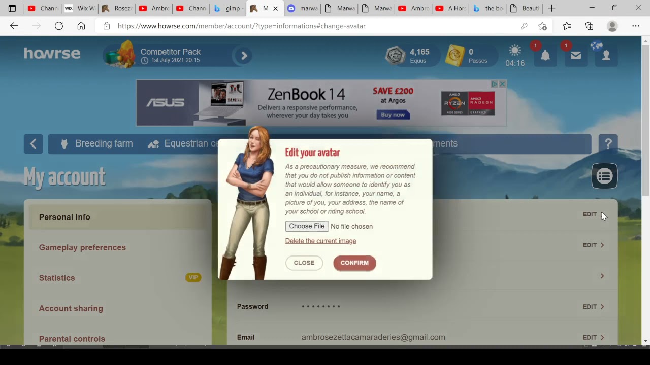 How to an avatar to howrse : Uploading an avatar to howrse - YouTube