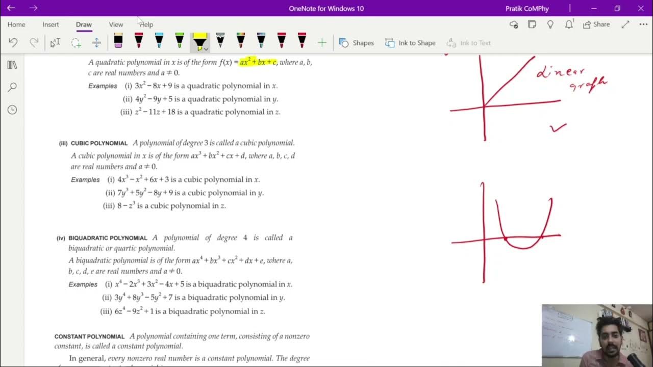 Class 9 Mathematics : Understanding polynomials | Types of polynomials - YouTube