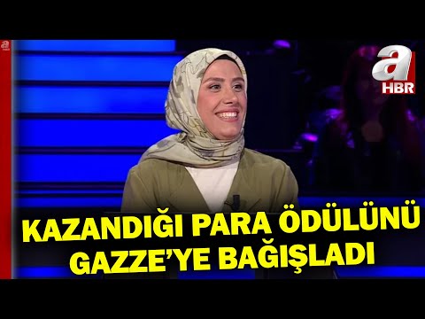 Kim Milyoner Olmak İster'e Damga Vuran Anlar! Kazandığı Para Ödülünü Gazze'ye Bağışladı l A Haber
