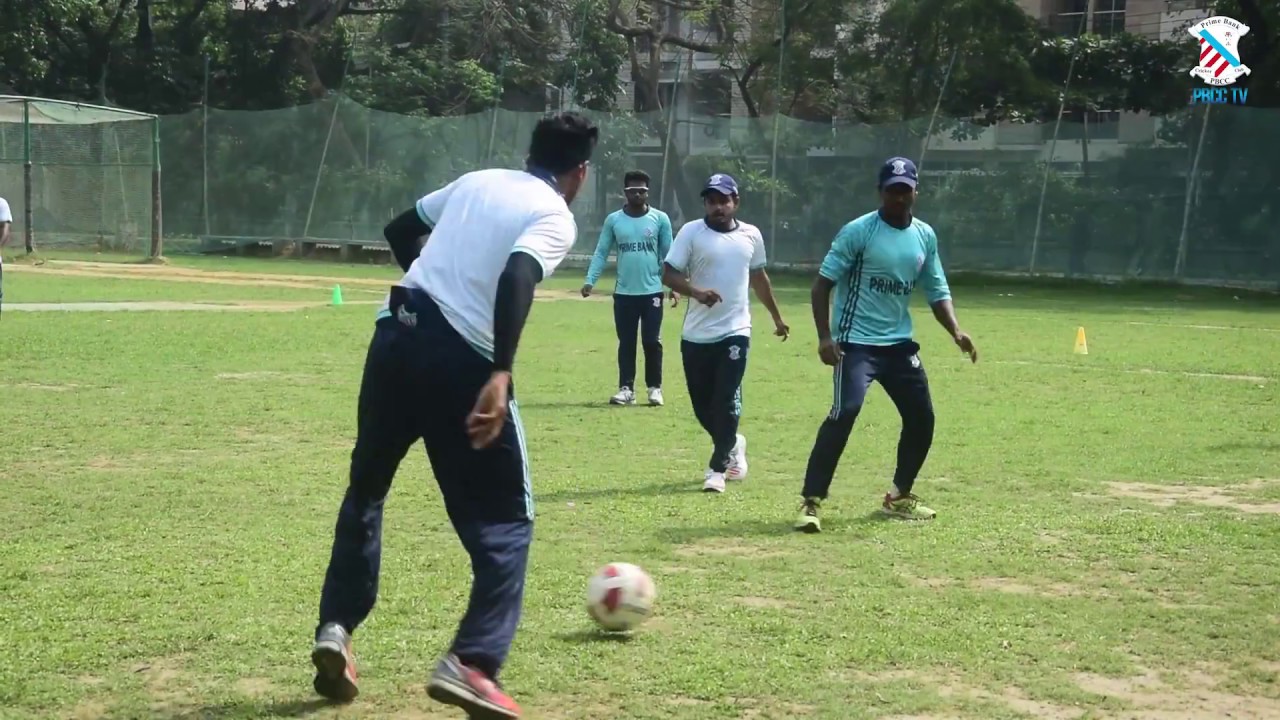 Sabbir Rahman, Rubel Hossain, Unmukt Chand, Soumya Sarkar play football ...