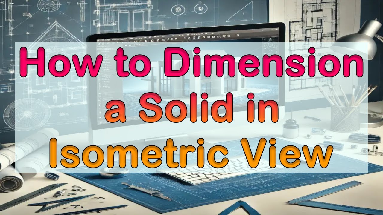 How to dimension a solid in isometric view - YouTube