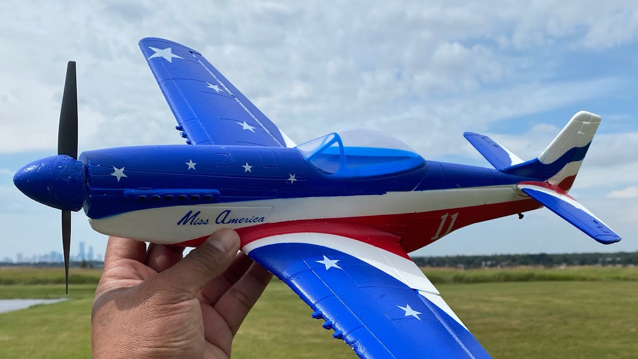 Flyzone Aircore P-51 Mustang Miss America - YouTube