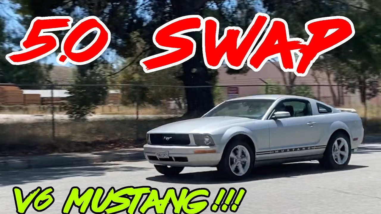 5.0 SWAP 2006 V6 Mustang!!! It's ROWDY. - YouTube