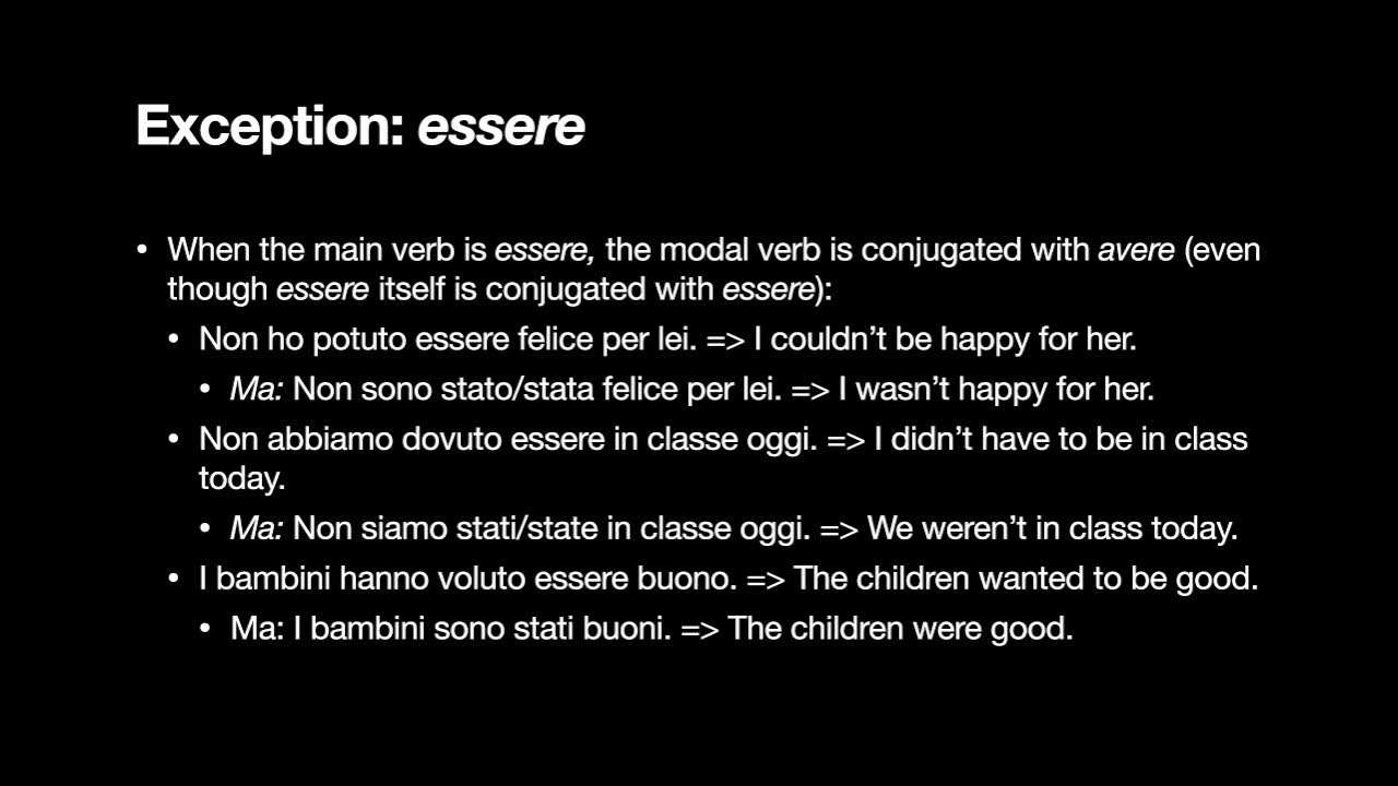 Italian for Beginners: Special Lesson - Dovere, potere and volere in ...