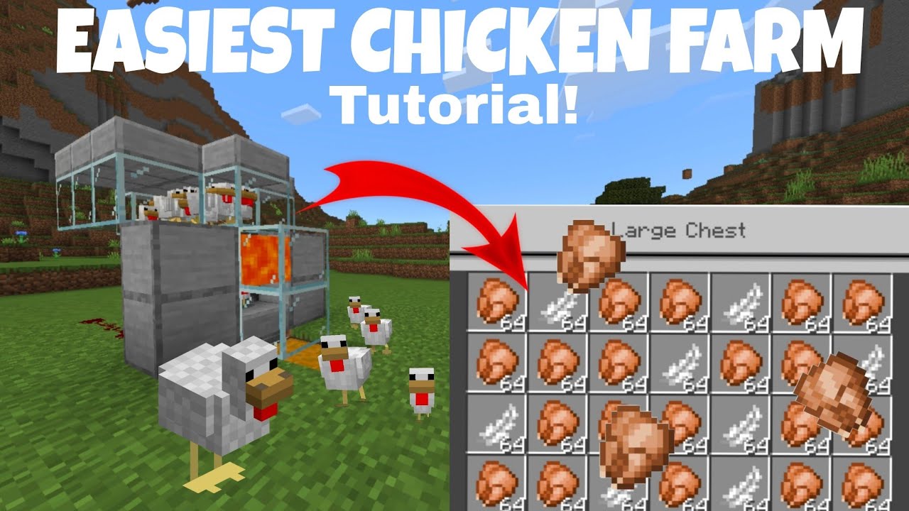 EASY chicken farm Minecraft 1.20 (Tutorial) - YouTube