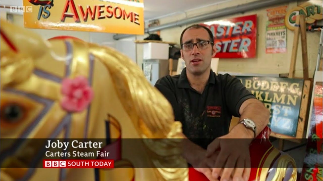 BBC South: Joby Carter's virtual signwriting courses - YouTube
