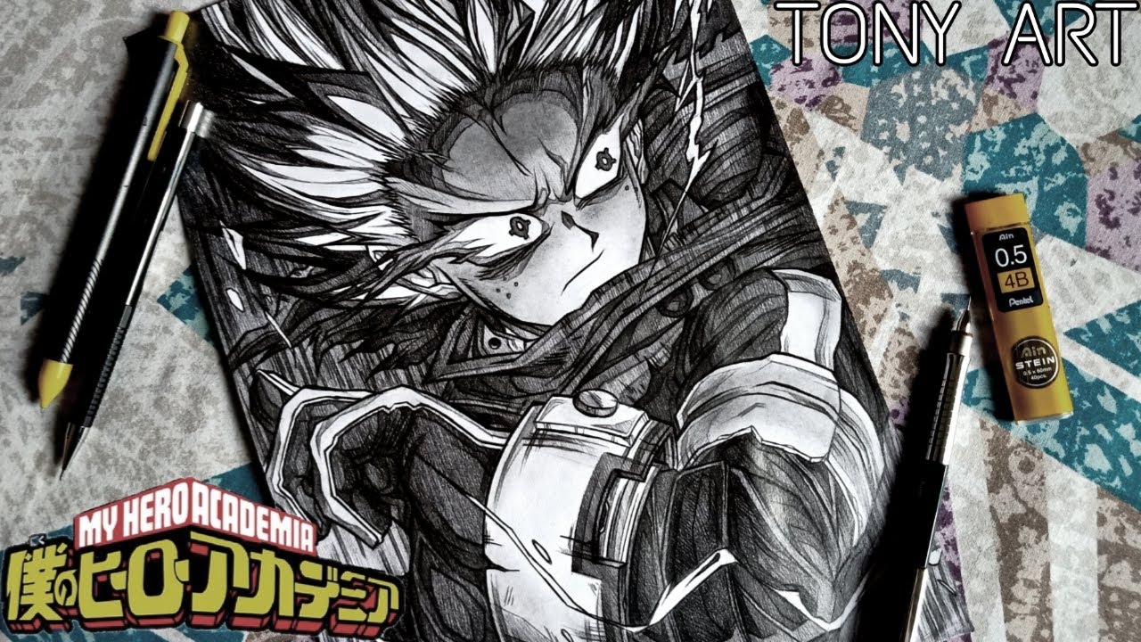 How to Draw Deku (Izuku Midoriya) from My Hero Academia | Step by Step ...