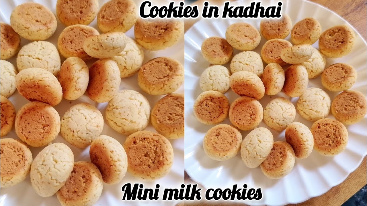 mini milk cookies in kadhai | cookies recipe without oven | mini milk ...