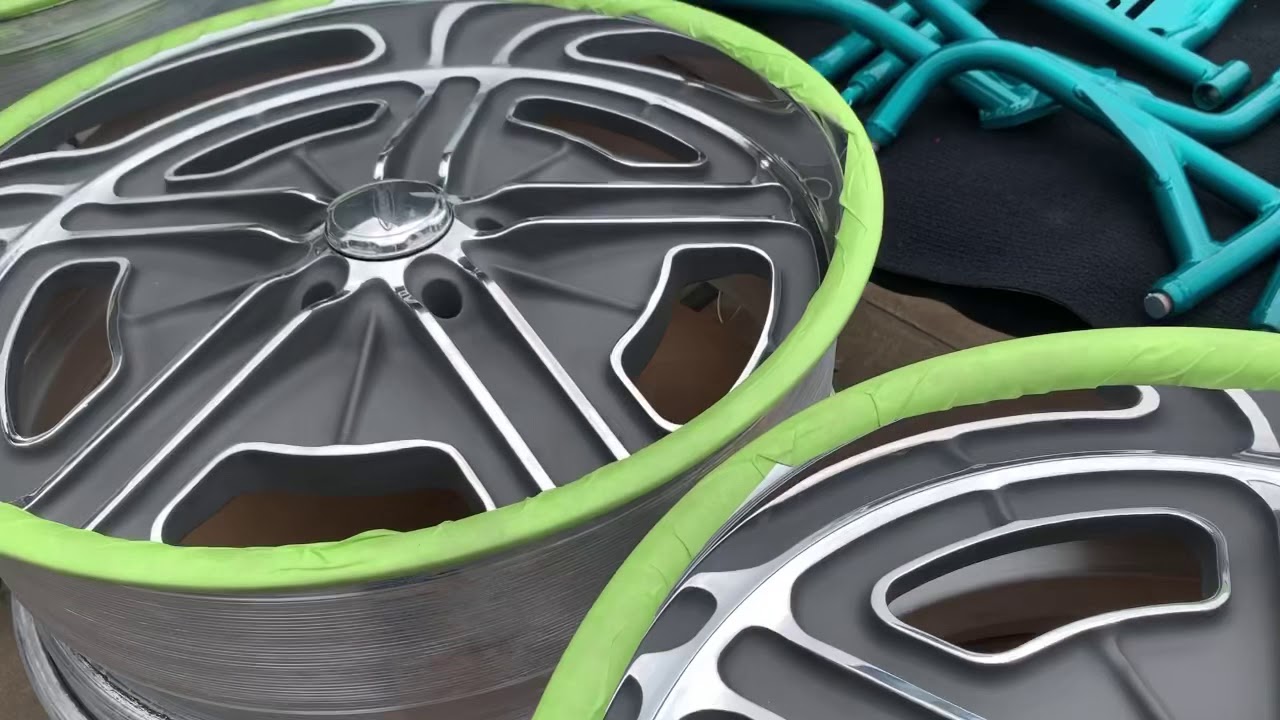 Powder Coated Budnik wheels - YouTube
