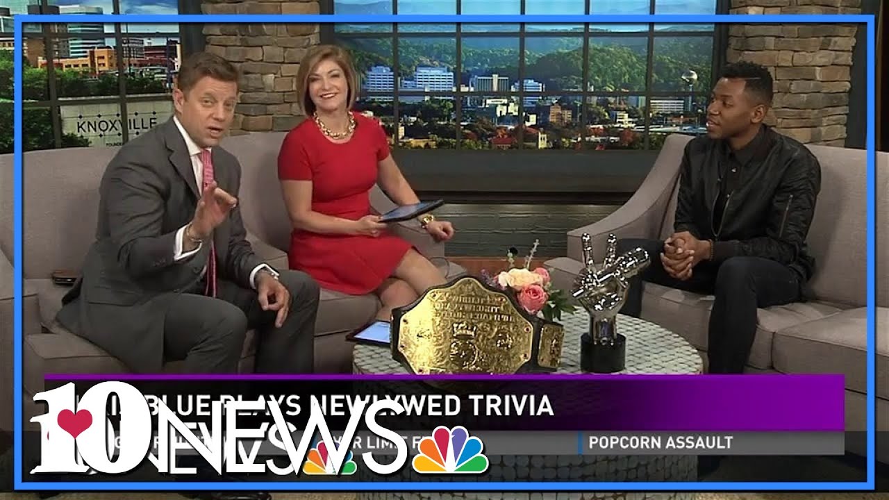 Chris Blue plays our version of "The Newlywed Game" with fiance ...