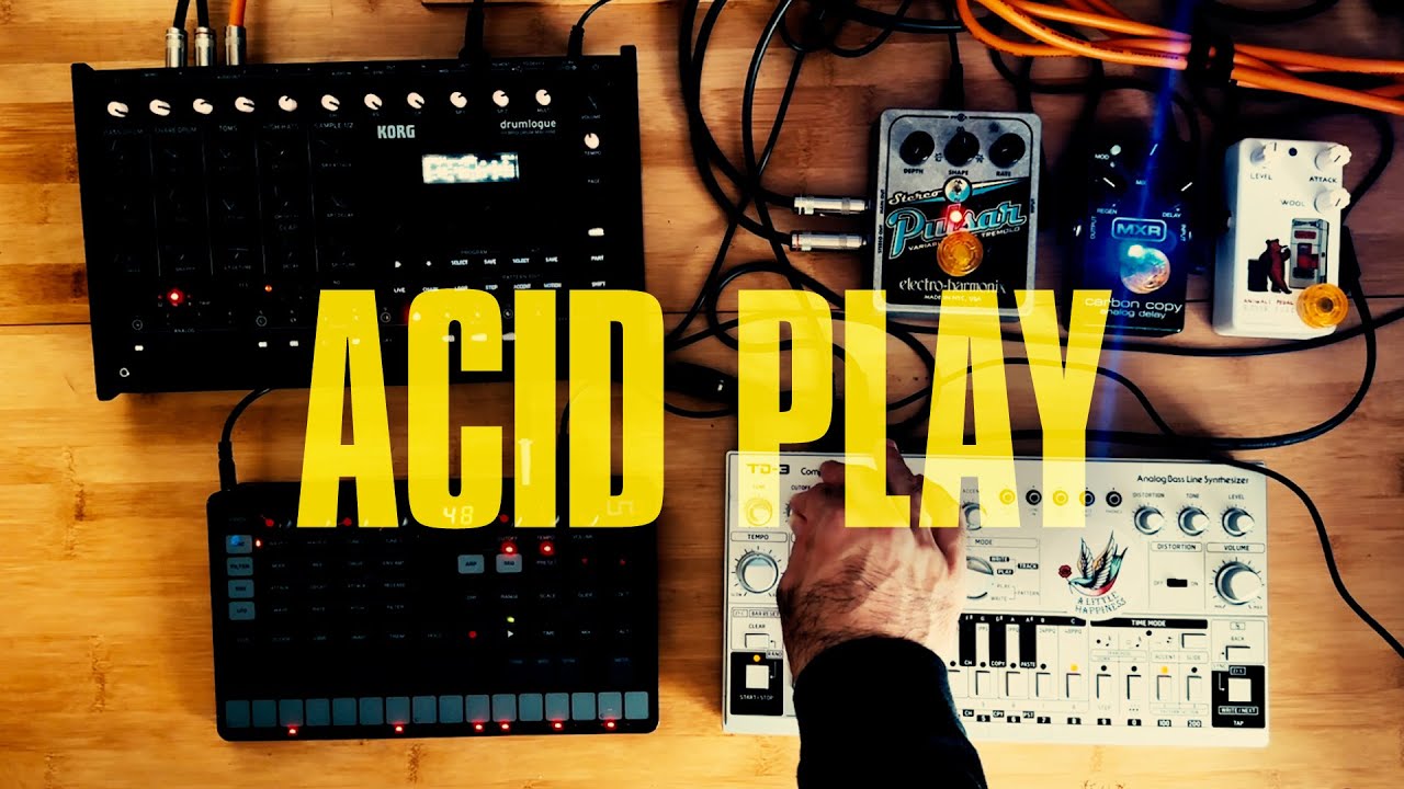 ACID PLAY / drumlogue, TD-3, UNO SYNTH - YouTube