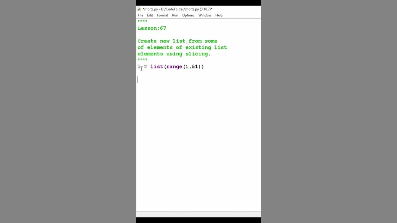 Python Lists Exercise For Absolute Beginners Shorts Python Coding Pythontricks Youtube 