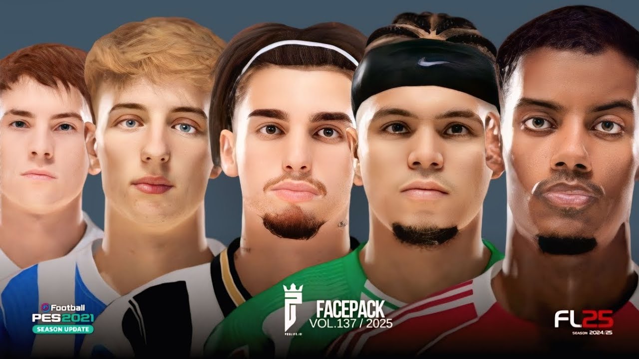 Facepack Update Pes 2021 & FL25 Vol.137 (SIDER) PC - YouTube