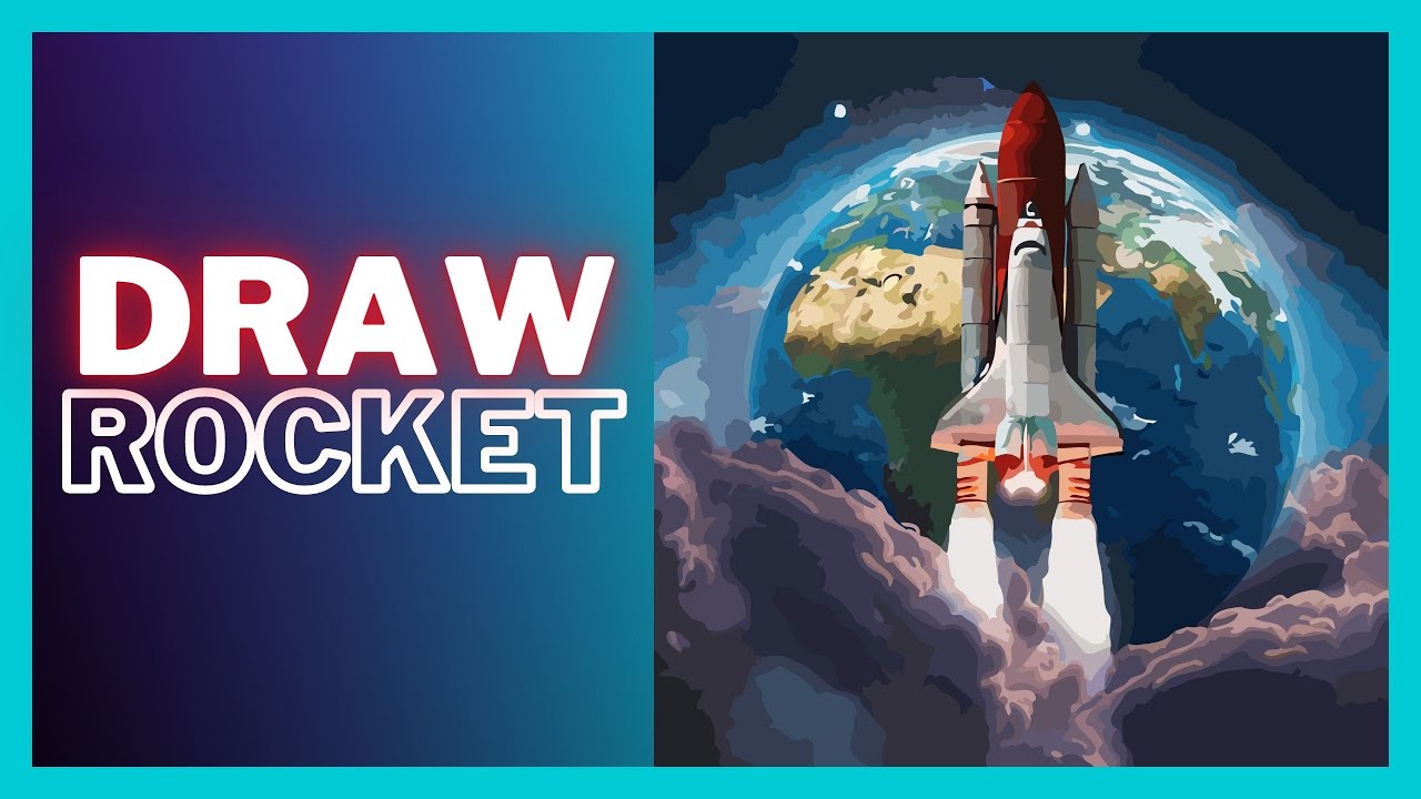 Draw Rocket Nasa Space Shuttle - YouTube